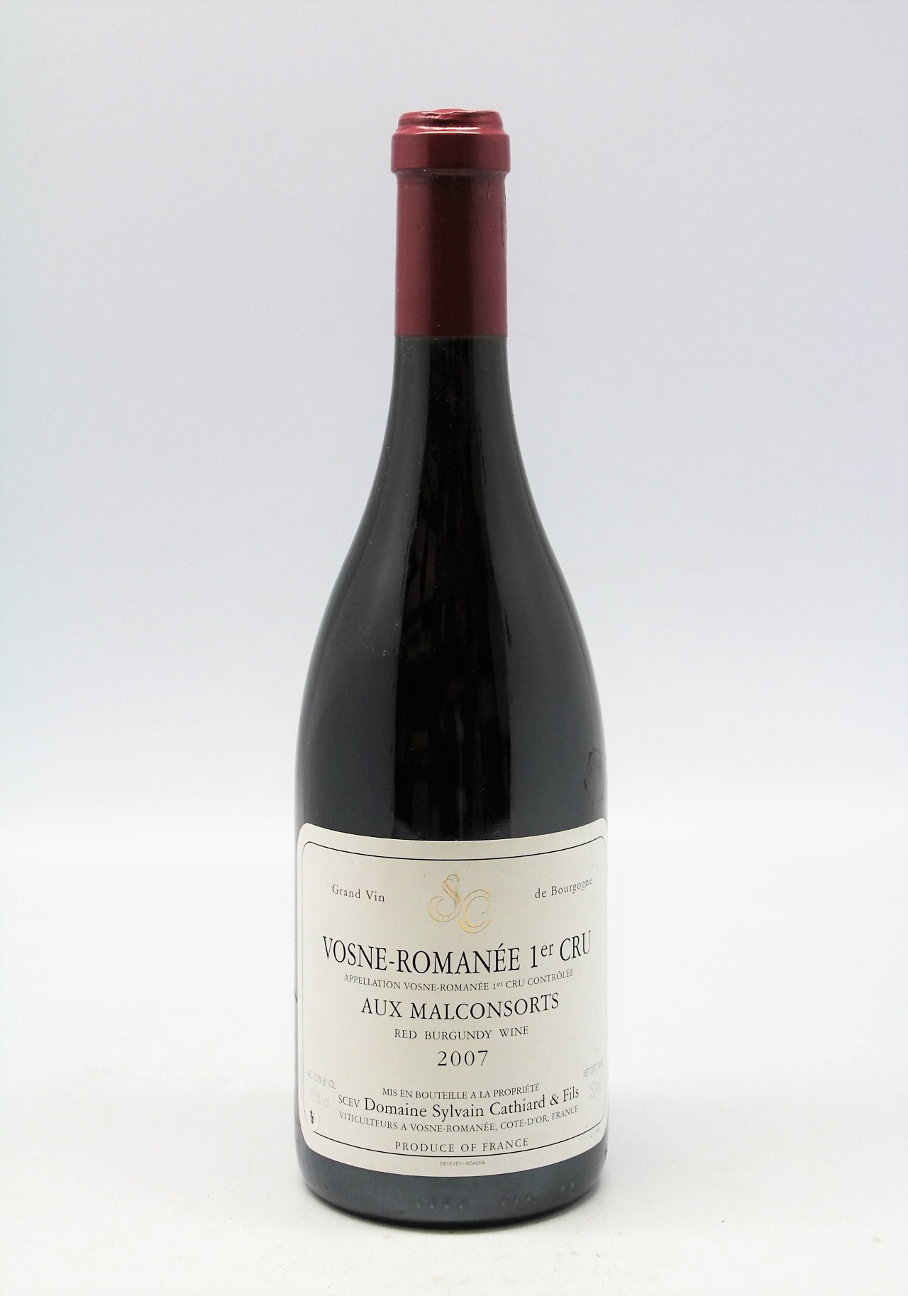 Sylvain Cathiard Vosne Romanée 1er cru Aux Malconsorts 2007 - VINS ...