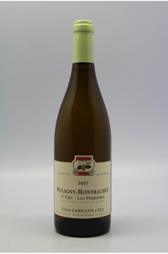 Louis Carillon Puligny Montrachet 1er cru Perrières 2007 - VINS ...