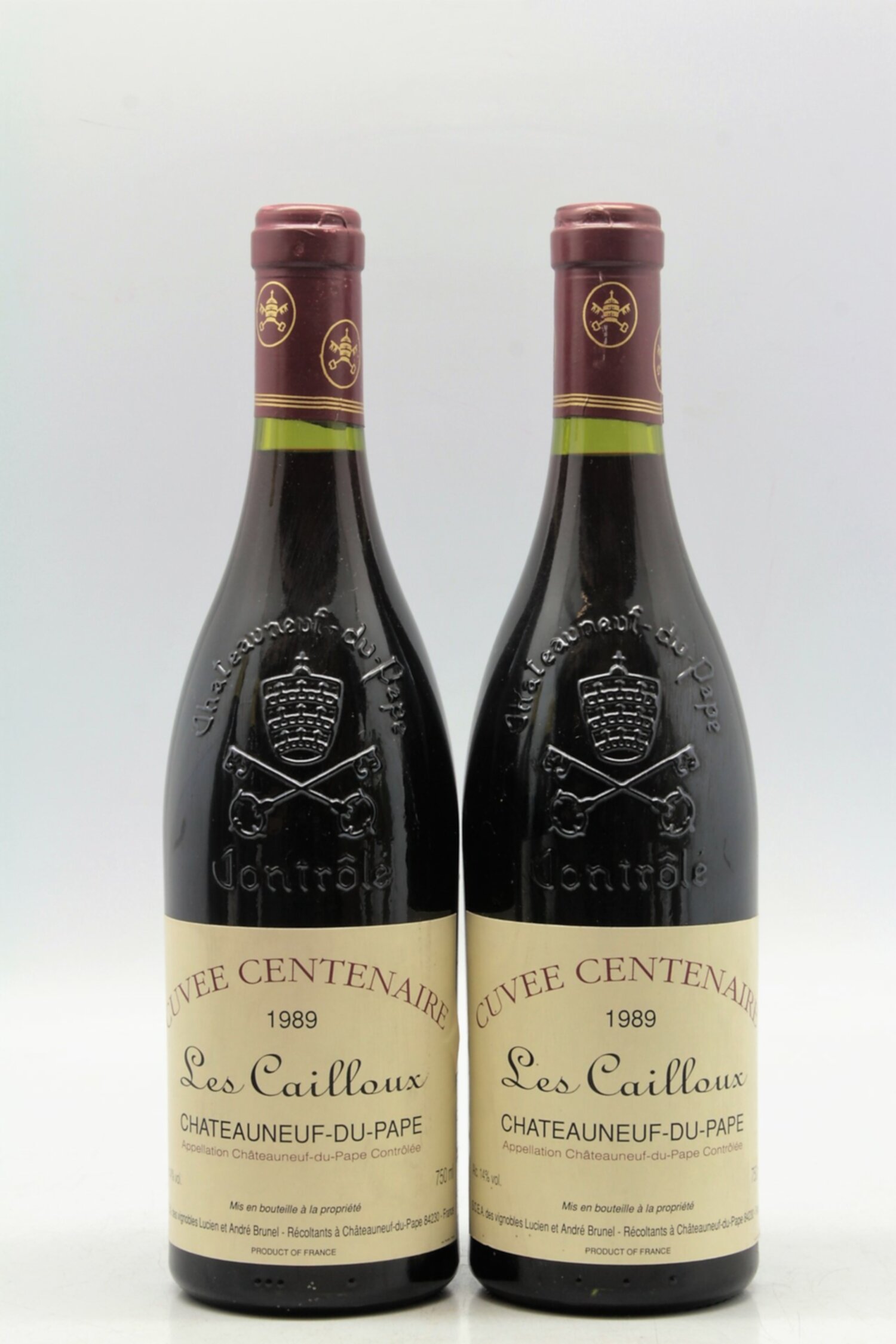 Brunel Châteauneuf du Pape Les Cailloux Cuvée Centenaire 1989 - VINS ...