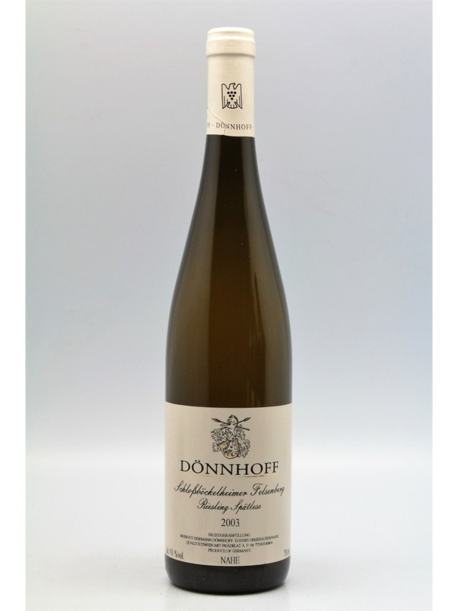 Donnhoff Schlossbockelheimer Felsenberg Riesling Spatlese 2003