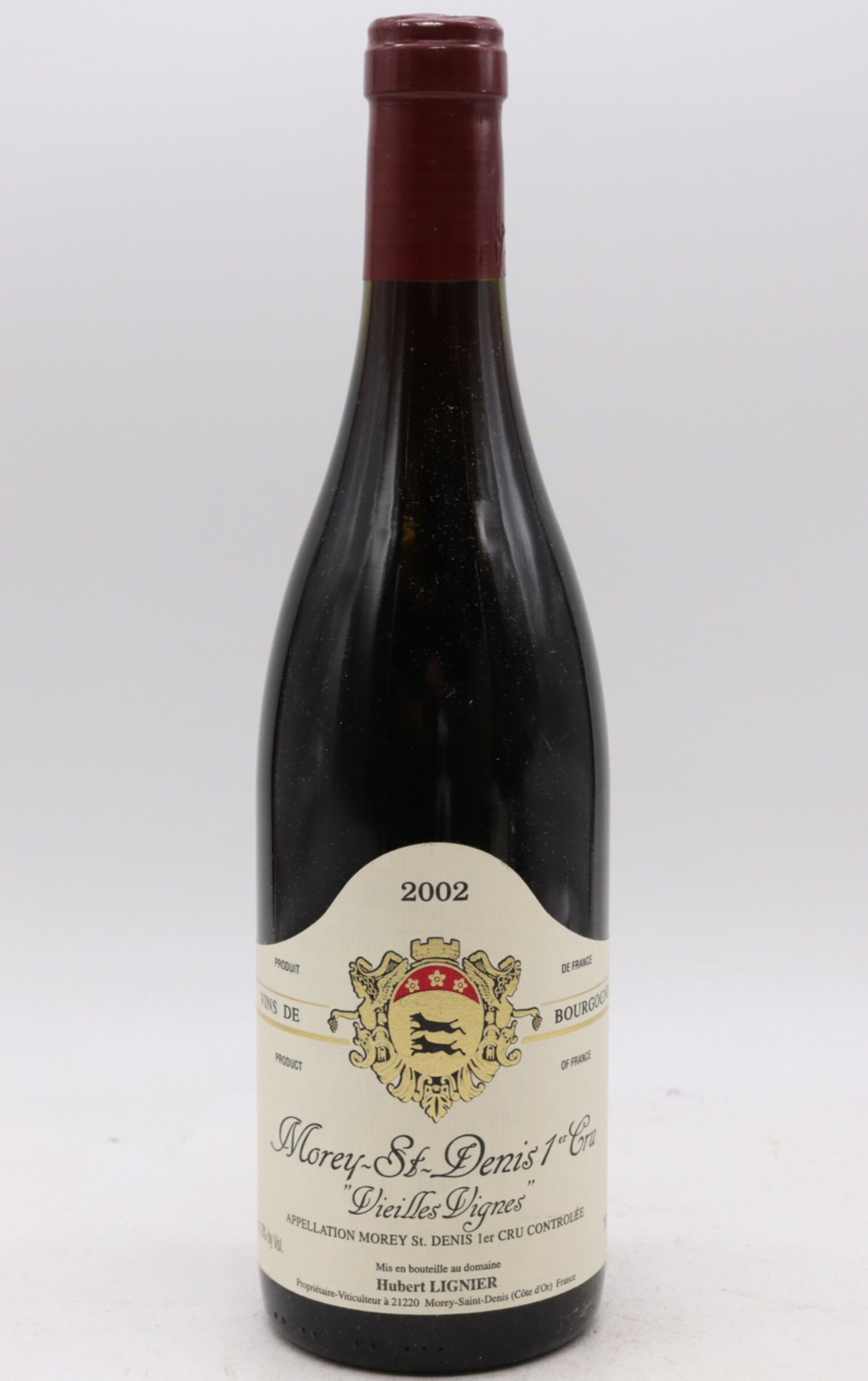 Hubert Lignier Morey Saint Denis 1er cru Vieilles Vignes 2002 - VINS ...